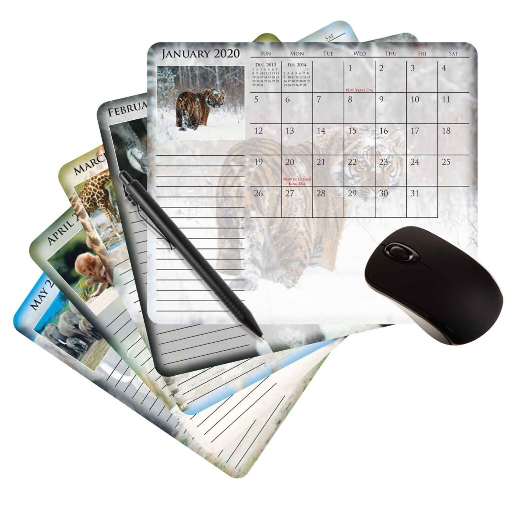 Promote Your Business on Custom Calendar Mouse Pads